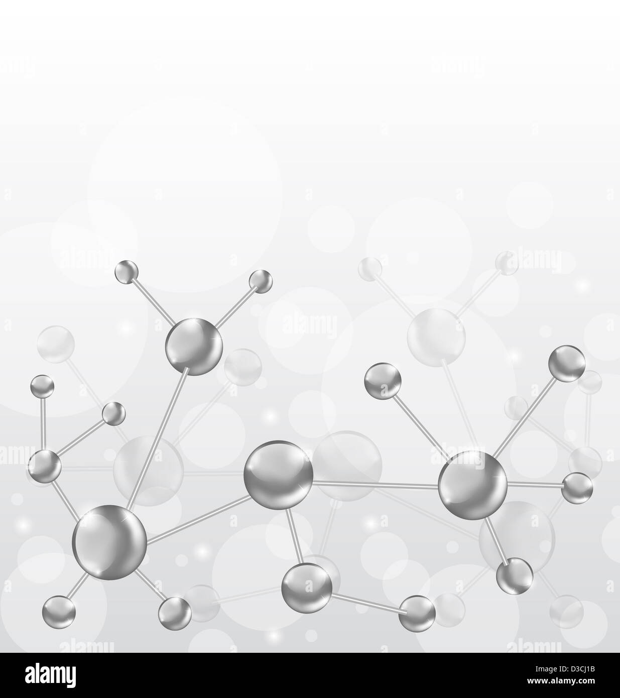 Illustration molecular structures chain with copy space Stock Photo - Alamy