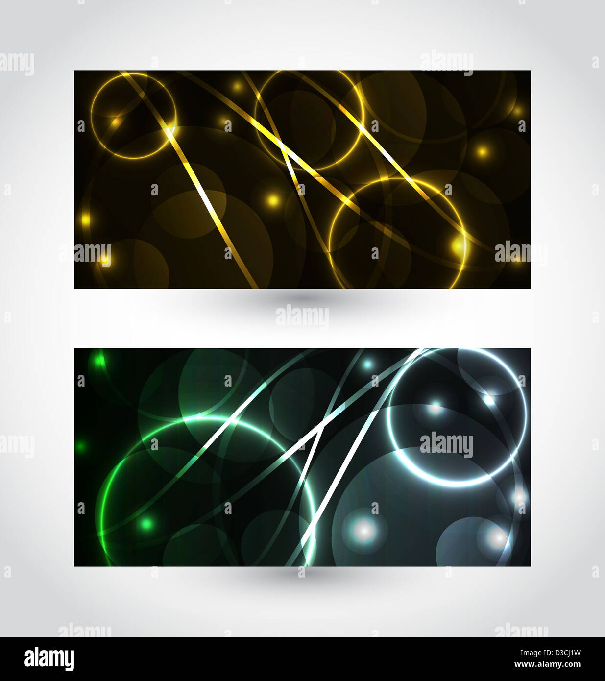 Illustration set of abstract futuristic cards Stock Photo - Alamy