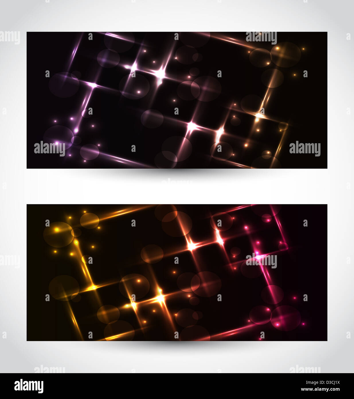 Illustration set of abstract futuristic cards Stock Photo - Alamy