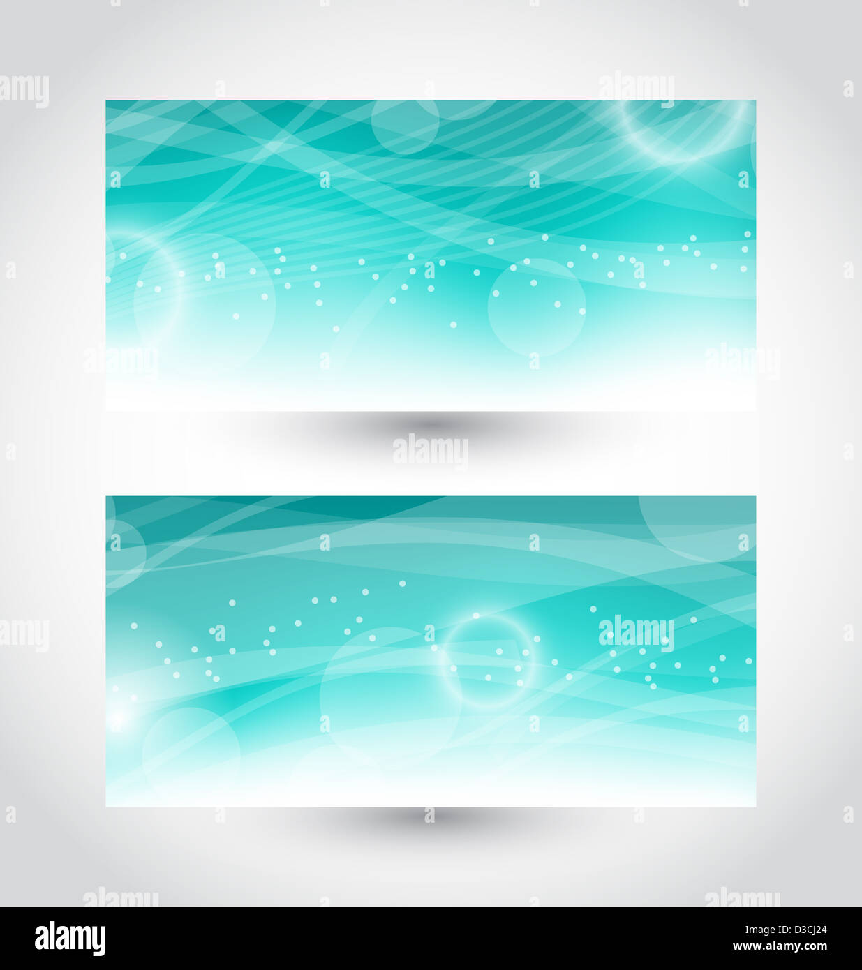 Illustration set abstract water banners, design template Stock Photo ...