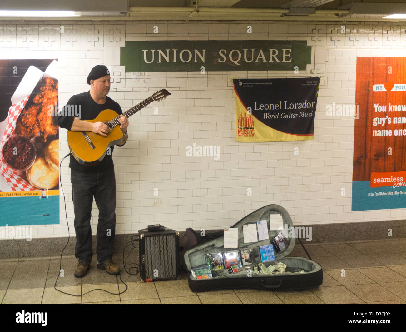 musician in subway station Stock Photo - Alamy