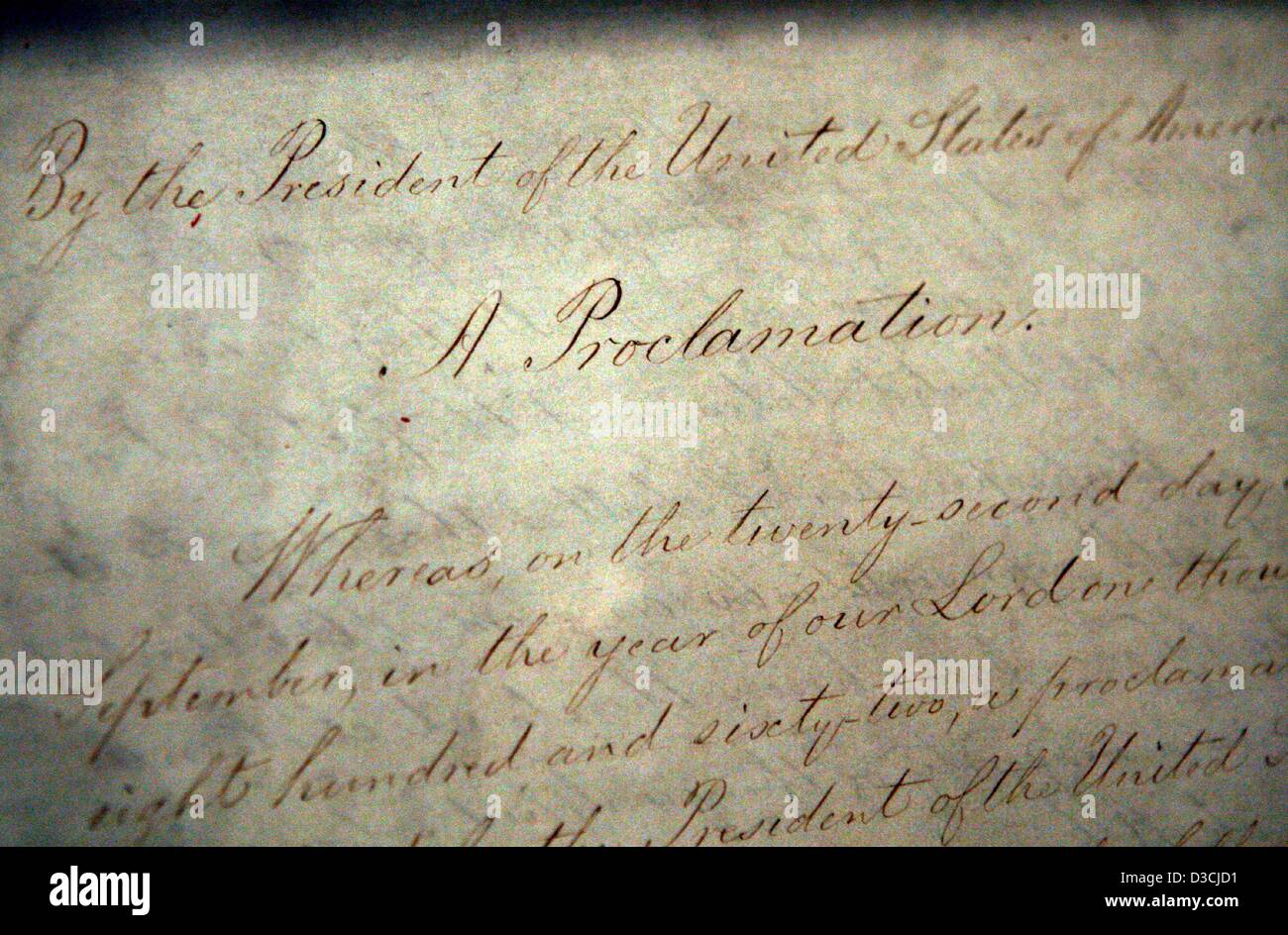 Emancipation proclamation hi-res stock photography and images - Alamy