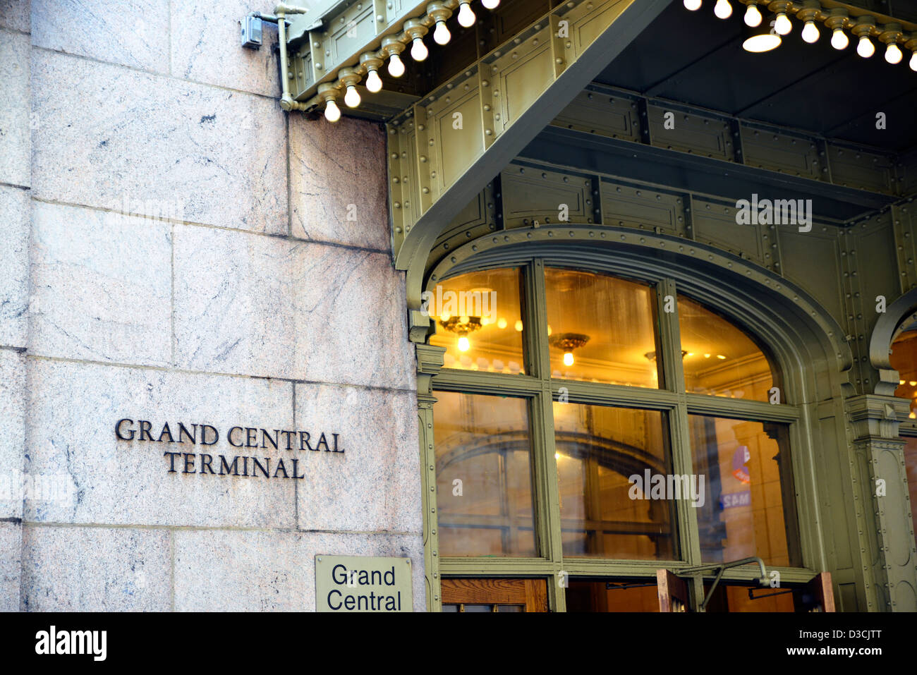Entrance Sign and Partial View of Doors, Grand Central Station, East ...