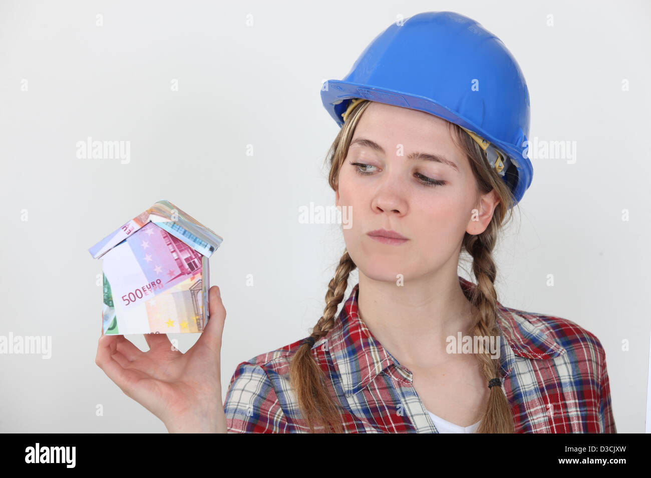 A female construction worker Stock Photo - Alamy