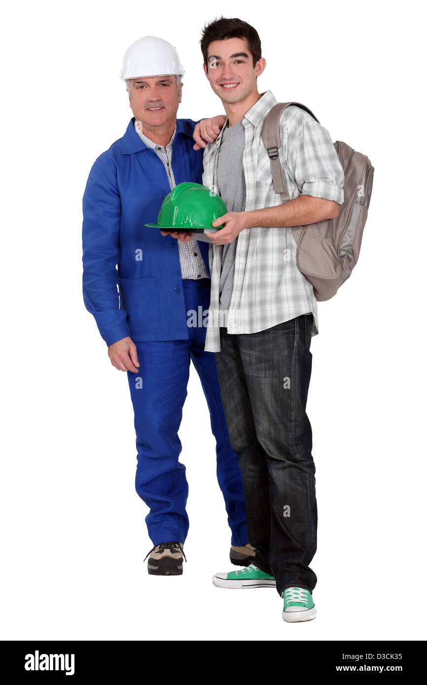 Initiation of apprentice Cut Out Stock Images & Pictures - Alamy