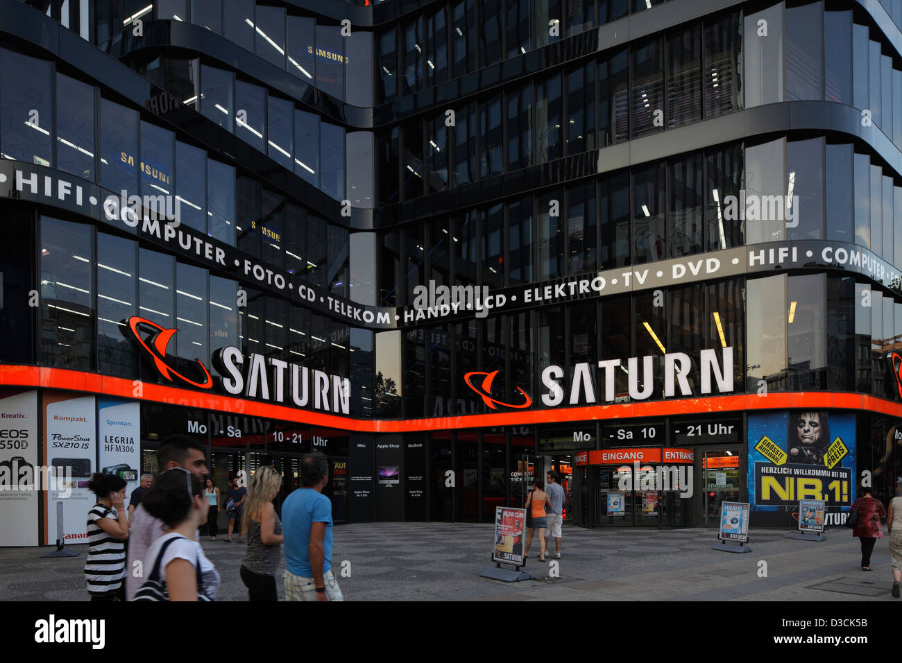Berlin, Germany, electrical retailers Saturn on Tauentzien Stock Photo ...