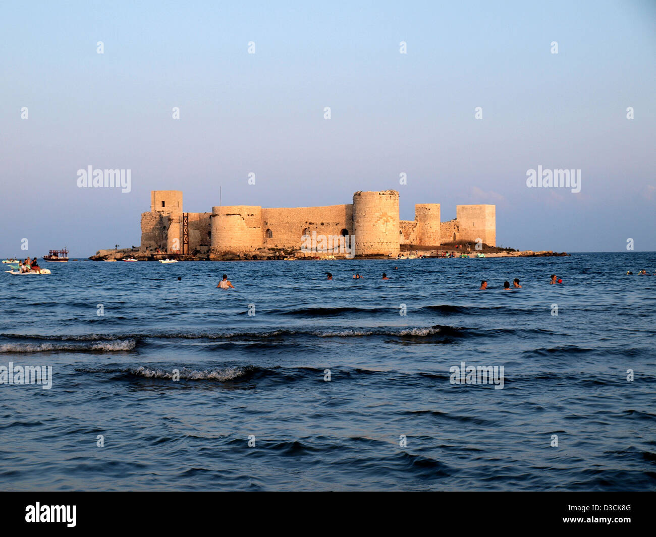 The Maiden's castle, Kizkalesi, Turkey, near Mersin on Mediterranean ...