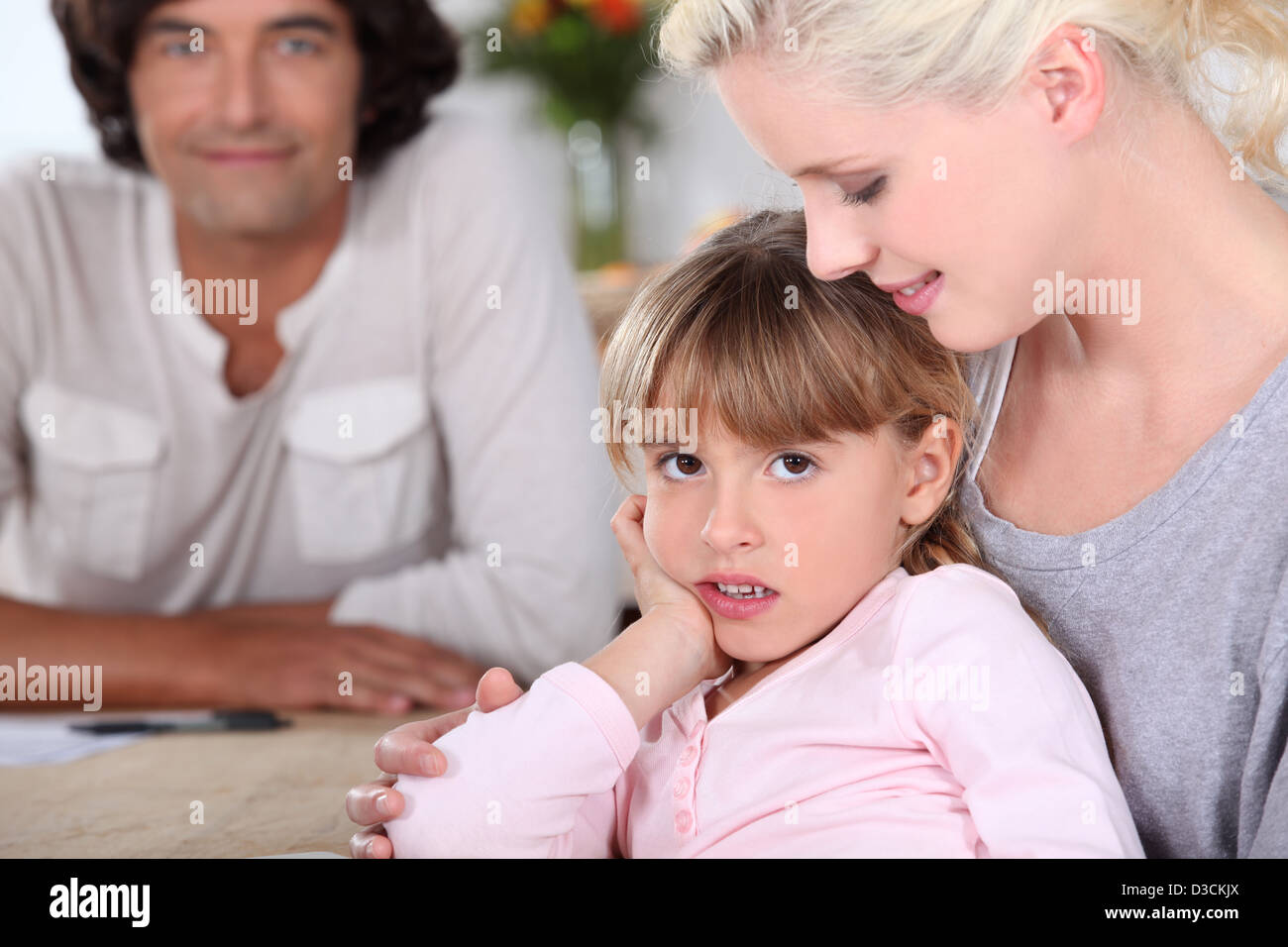 Parents with child Stock Photo - Alamy