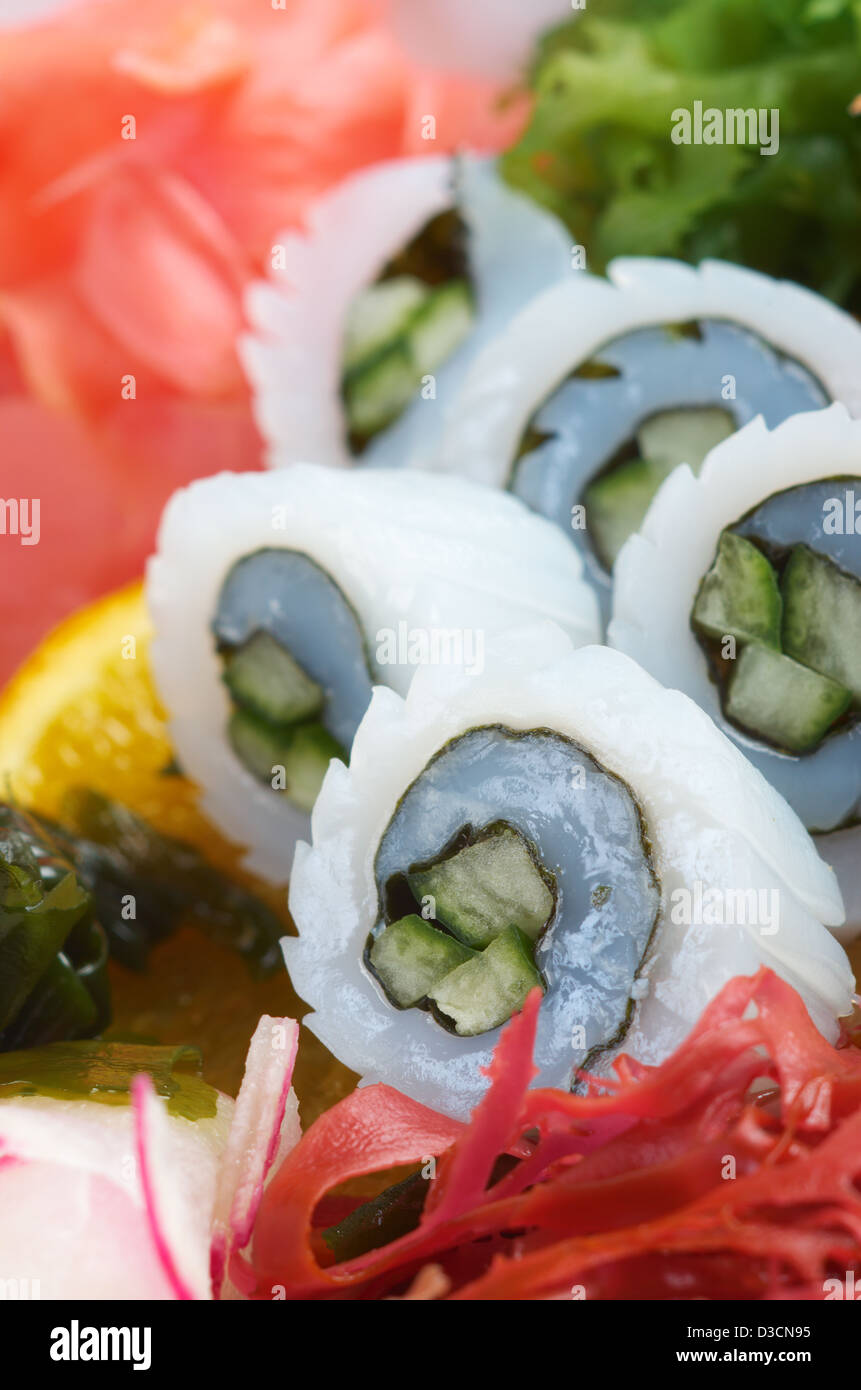mix salad seaweed.closeup Stock Photo - Alamy