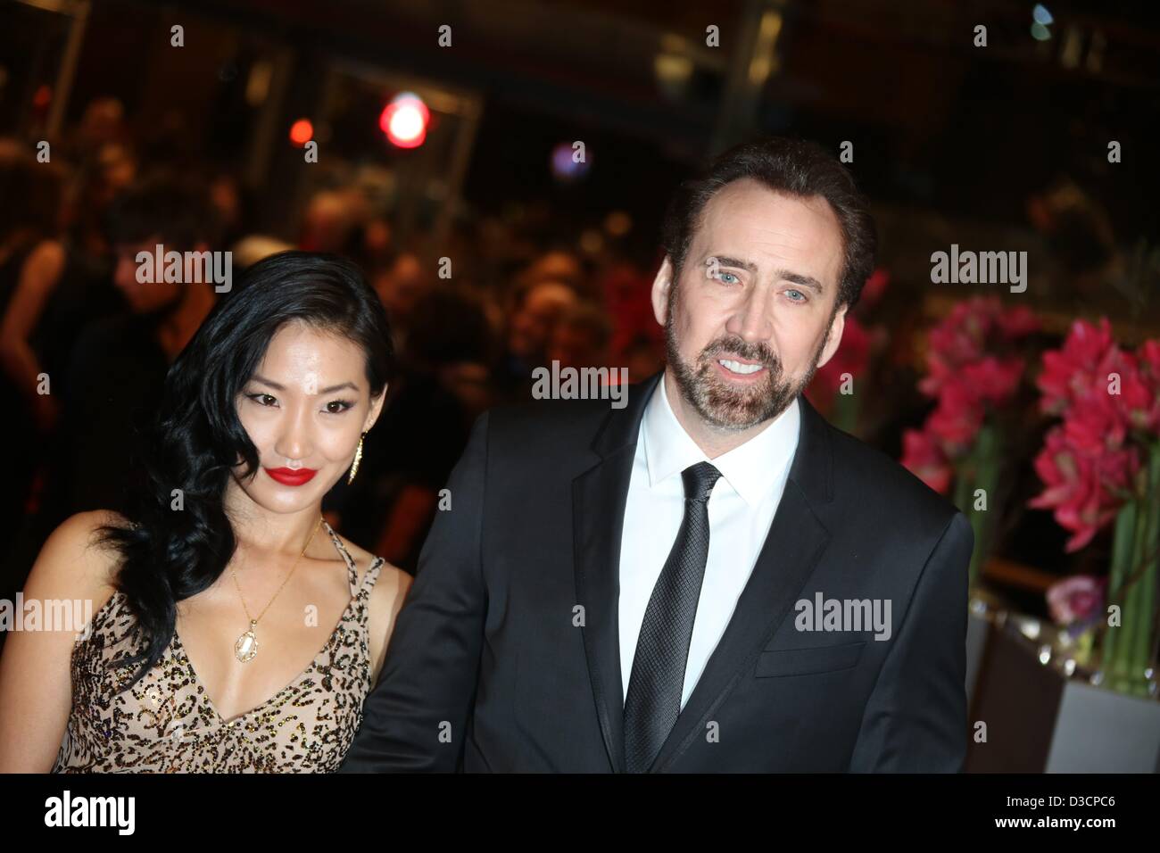 Actor Nicolas Cage and his wife Alice Kim arrive at the premiere of ...