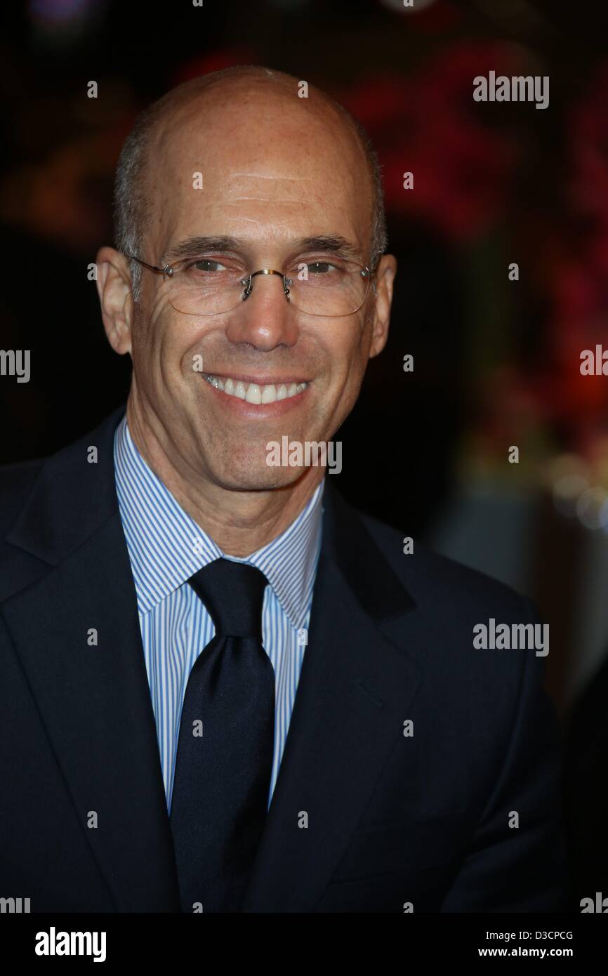 Producer Jeffrey Katzenberg arrives at the premiere of "The Croods ...