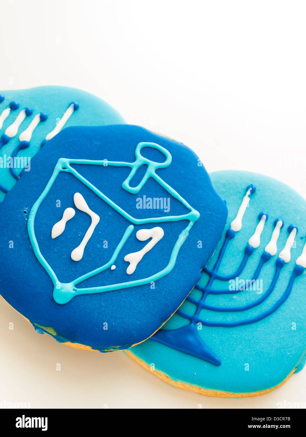 Gourmet cookies decorated for Hanukkah Stock Photo - Alamy