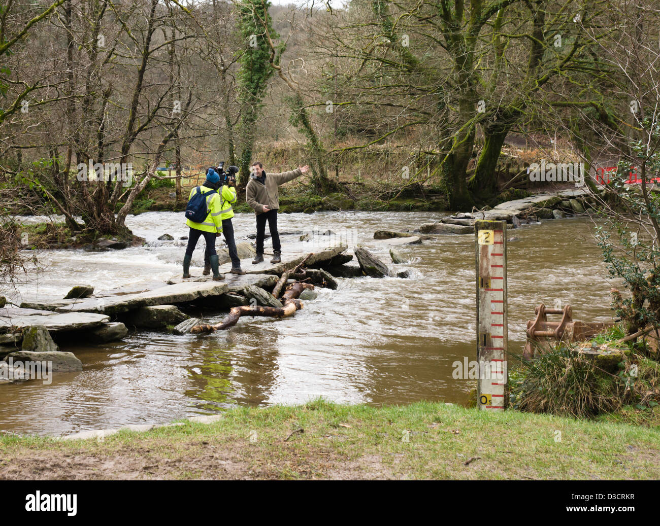 Tarr Steps is a medieval clapper bridge on Exmoor in Somerset England ...
