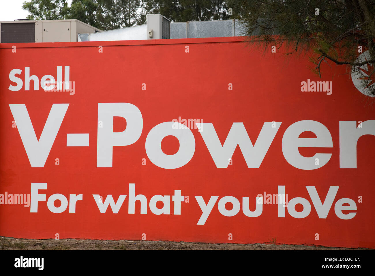 shell v power sign at a shell petrol station in sydney,australia Stock ...