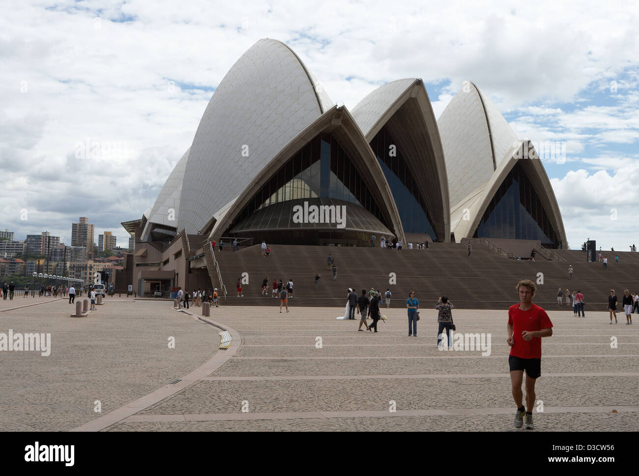 Sydney, Australia, Joern Utzon's Opera House on Bennelong Point Stock ...