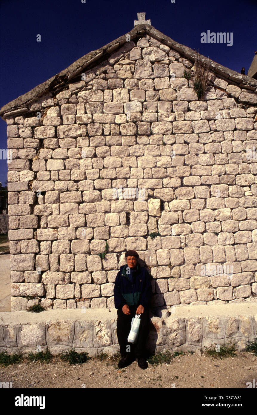 A local resident in Hvar island Croatia Stock Photo - Alamy