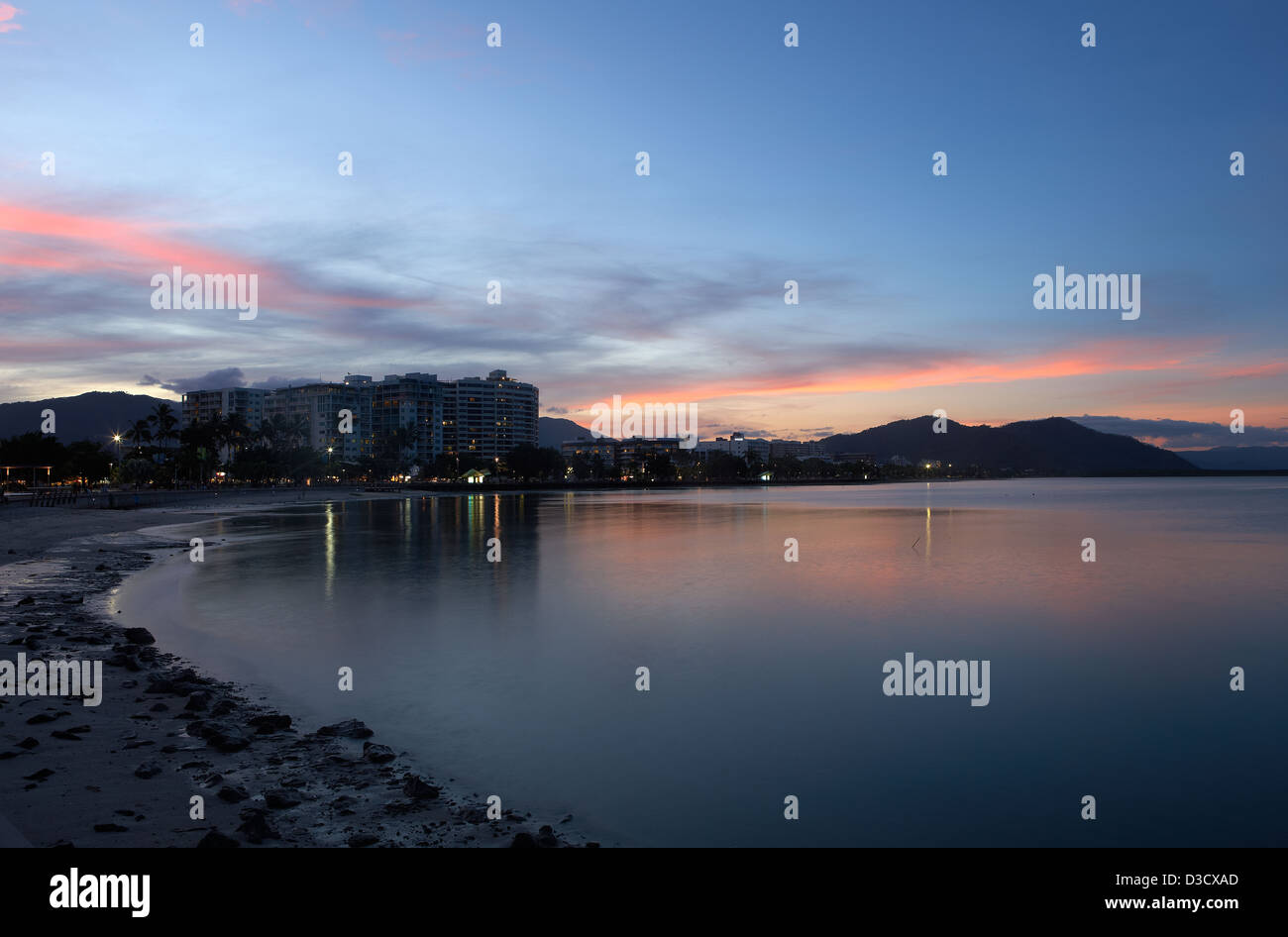 Cairns, Australia, sunset at the bay Stock Photo - Alamy