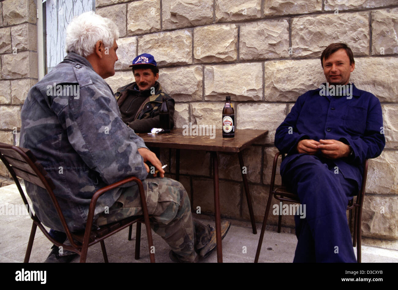 Croatian villagers drinking Ozujsko, also known and marketed as Zuja ...