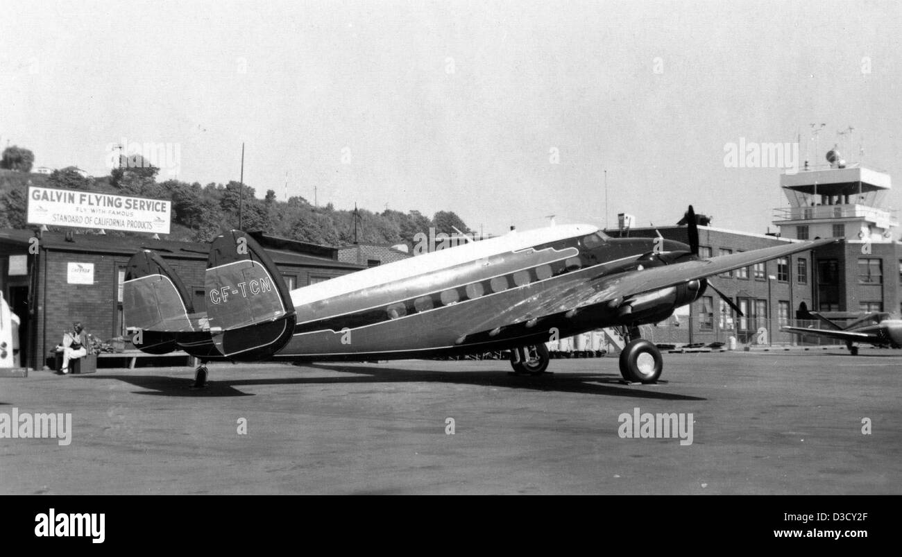 The Lockheed Model 14-H2 Super Electra, an advanced airliner and ...