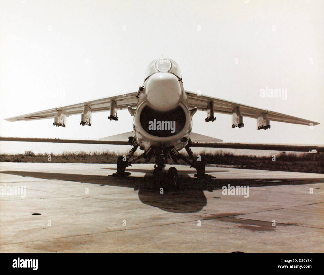 The LTV A-7 Corsair II, part of the Charles M. Daniels Collection, was ...