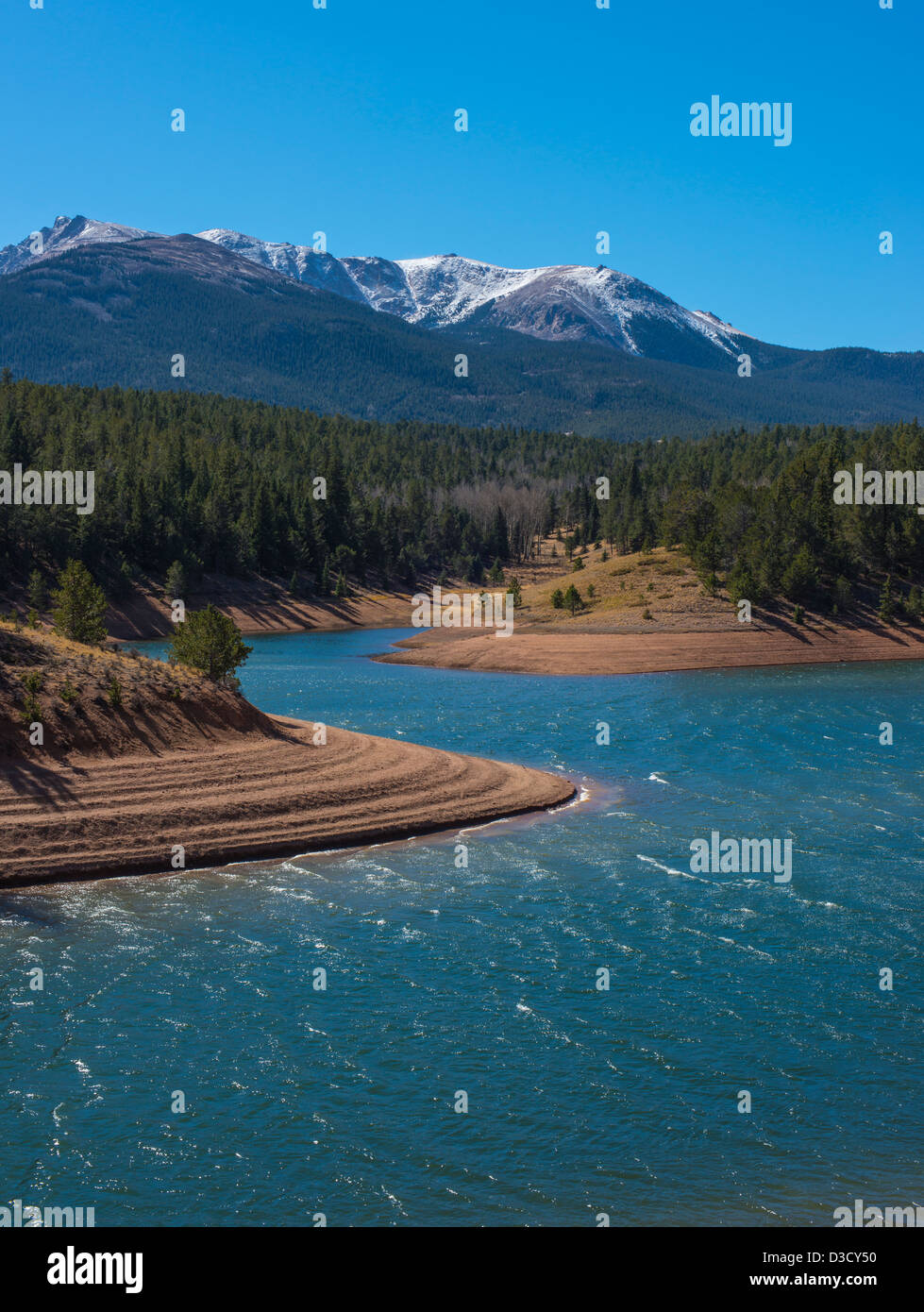 Crystal reservoir with pike's peak hi-res stock photography and images ...