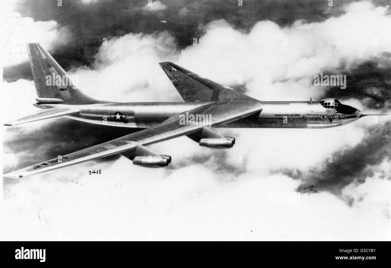 The Convair YB-60 was an experimental jet bomber developed during the ...