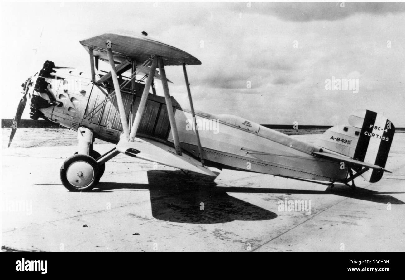 The Curtiss F8C-4 was a biplane used by the U.S. Navy for ...
