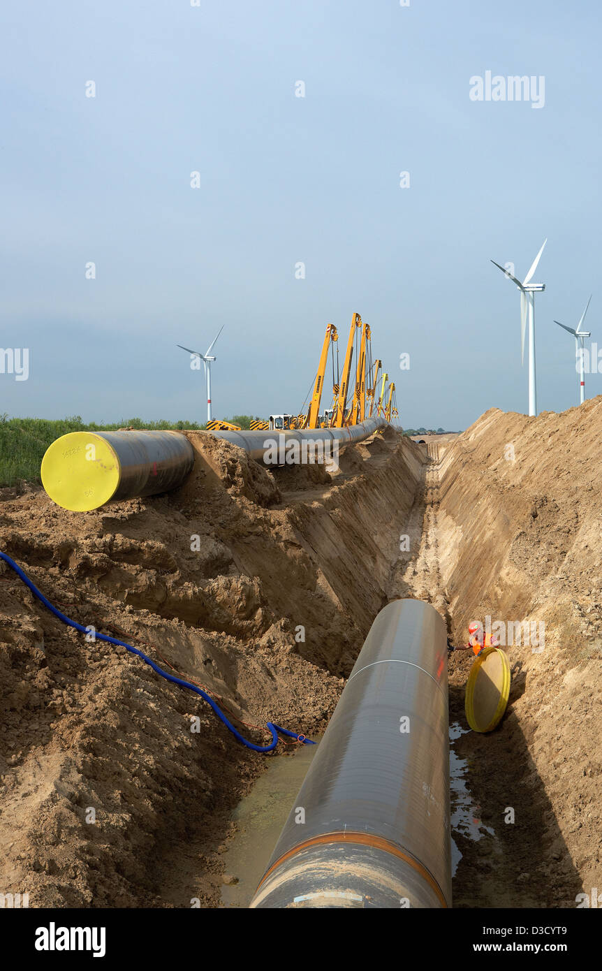 Schulzendorf, Germany, site of the Opal gas pipeline Stock Photo - Alamy