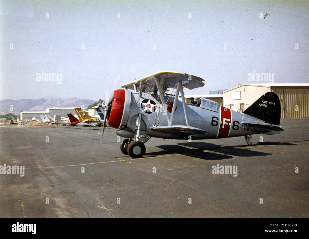 The Grumman F3F-2 (N20FG), a carrier-based biplane, was used by the U.S ...