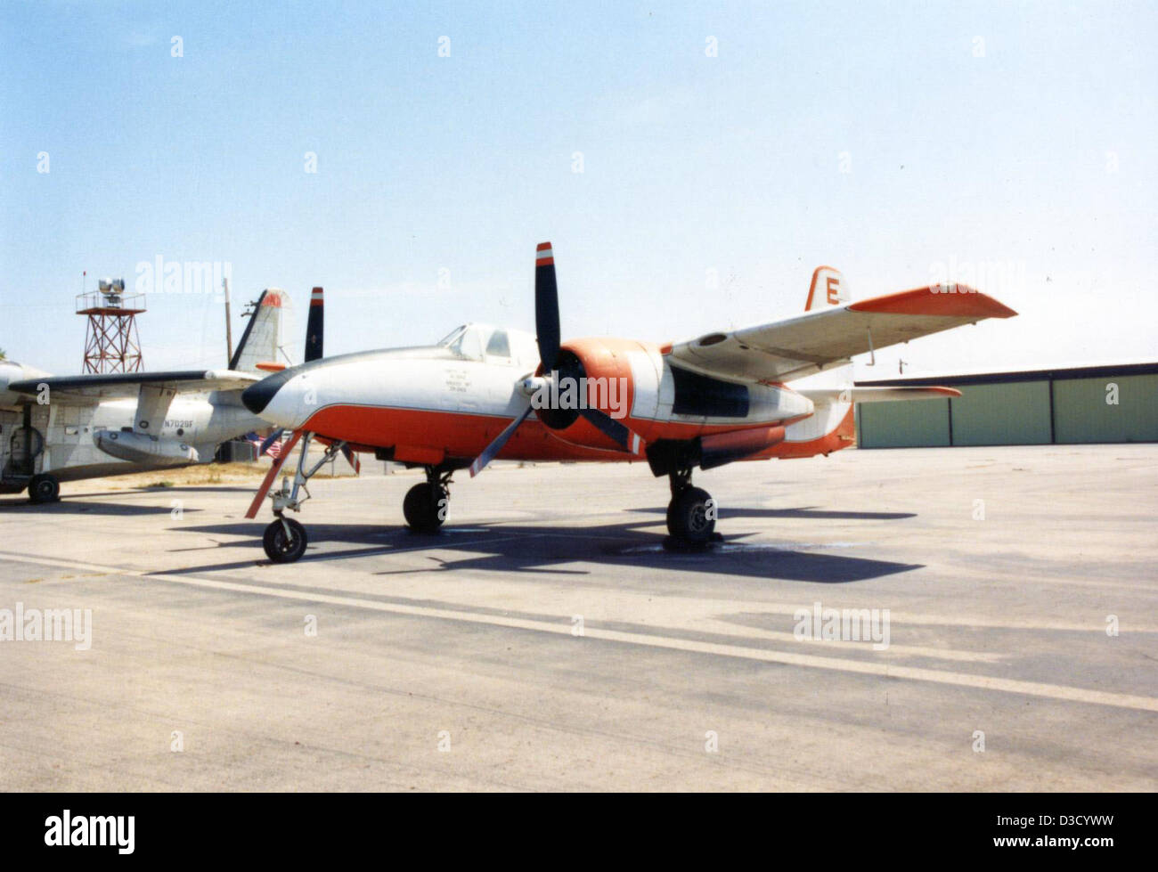 The Grumman F7F-3 Tigercat, captured here in Ramona, CA in 1993, is a ...