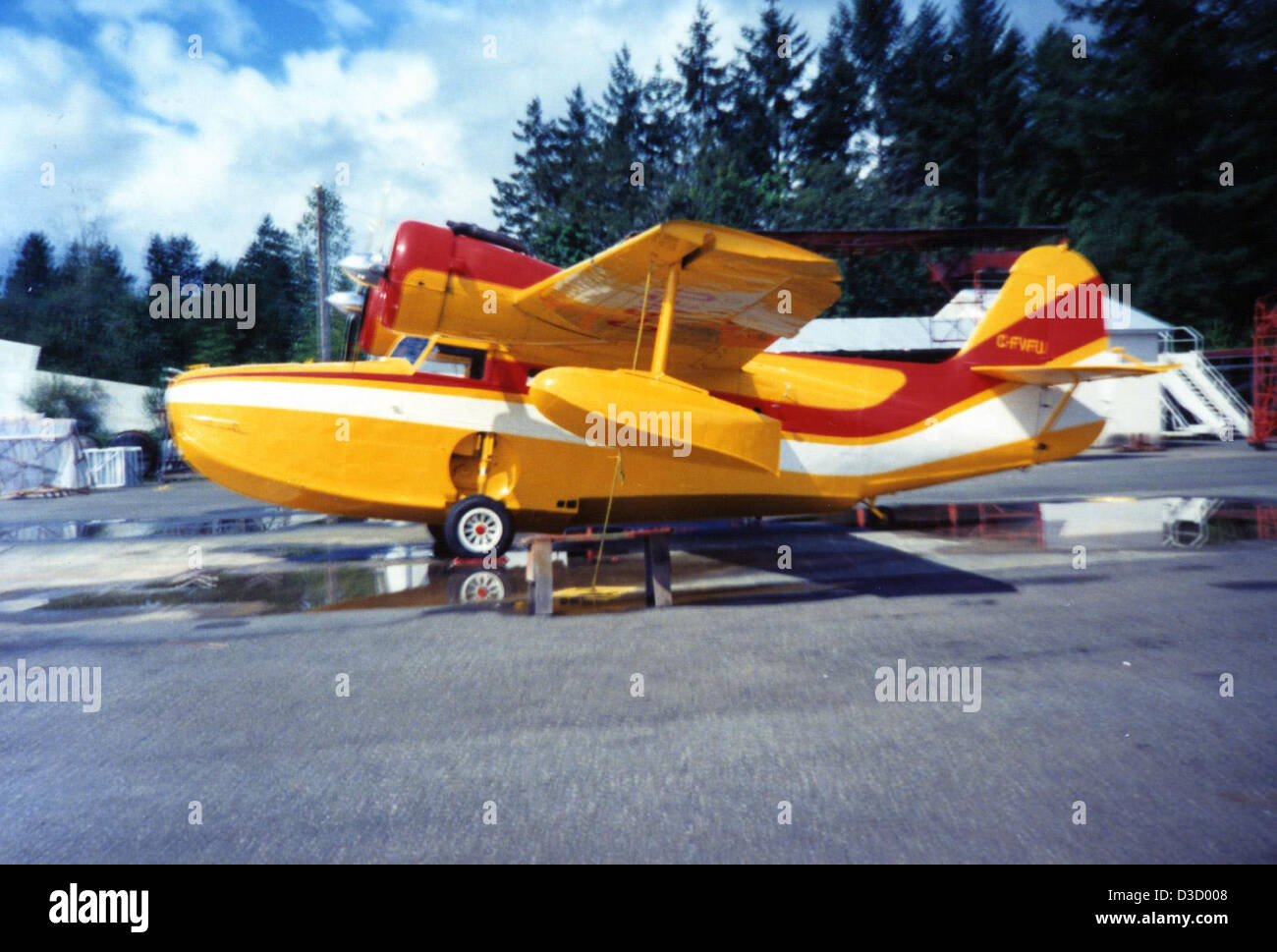 The Grumman Goose, a versatile amphibious aircraft, is shown here in a ...