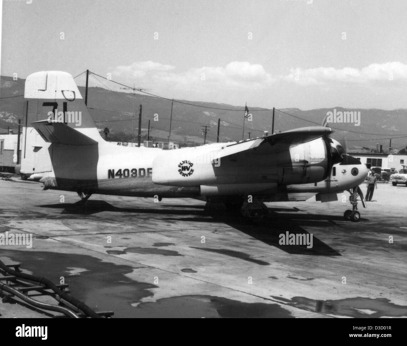 The Grumman S2F-1 Tracker is shown in this photo as it appears in Santa ...