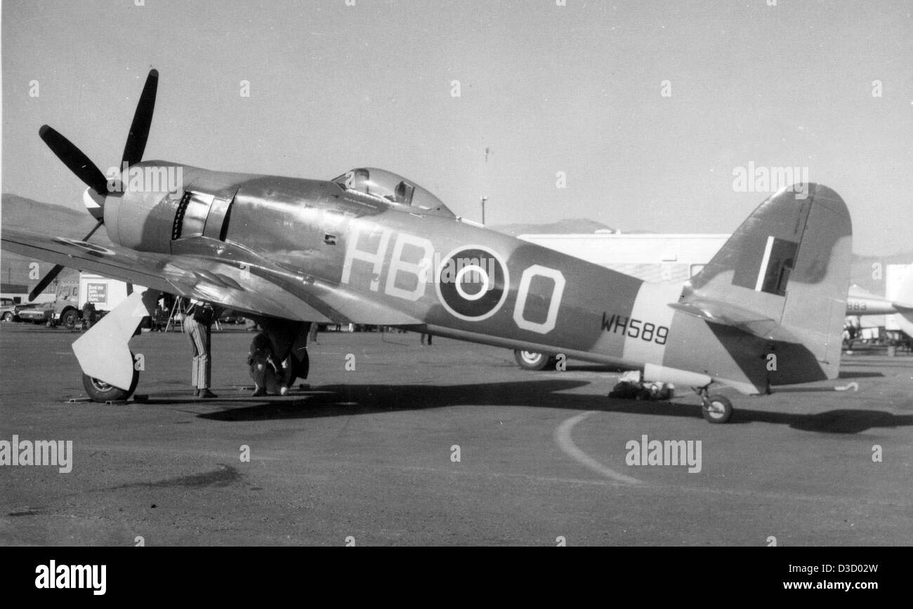 A photo of the Hawker Sea Fury participating in the 1969 Reno Air Races ...