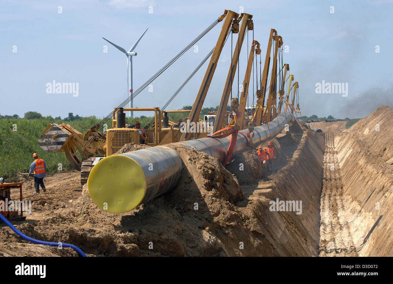 Schulzendorf, Germany, laid the OPAL gas pipeline with side tree ...