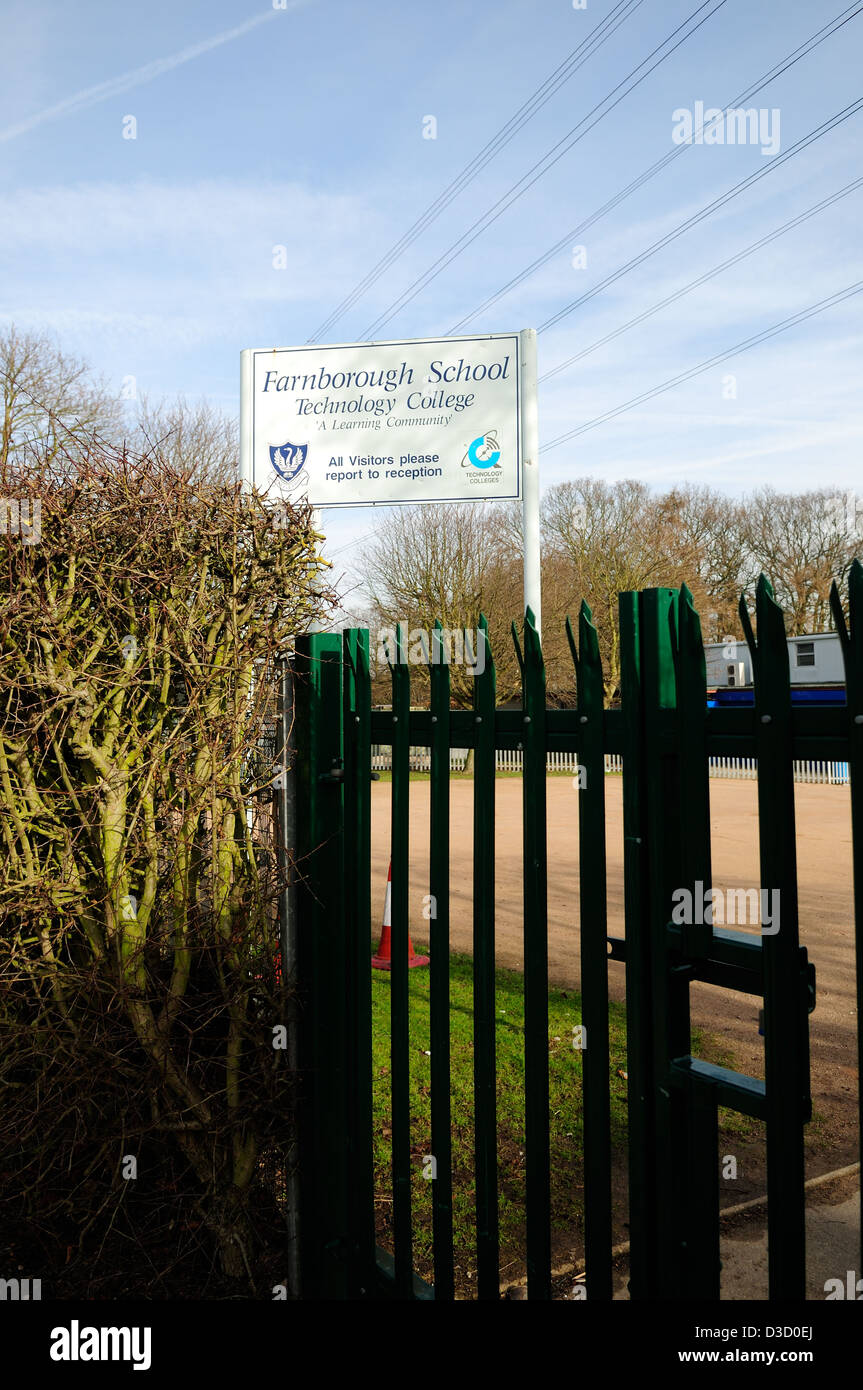 Farnborough School and Technology Collage,Clifton Nottingham Stock ...