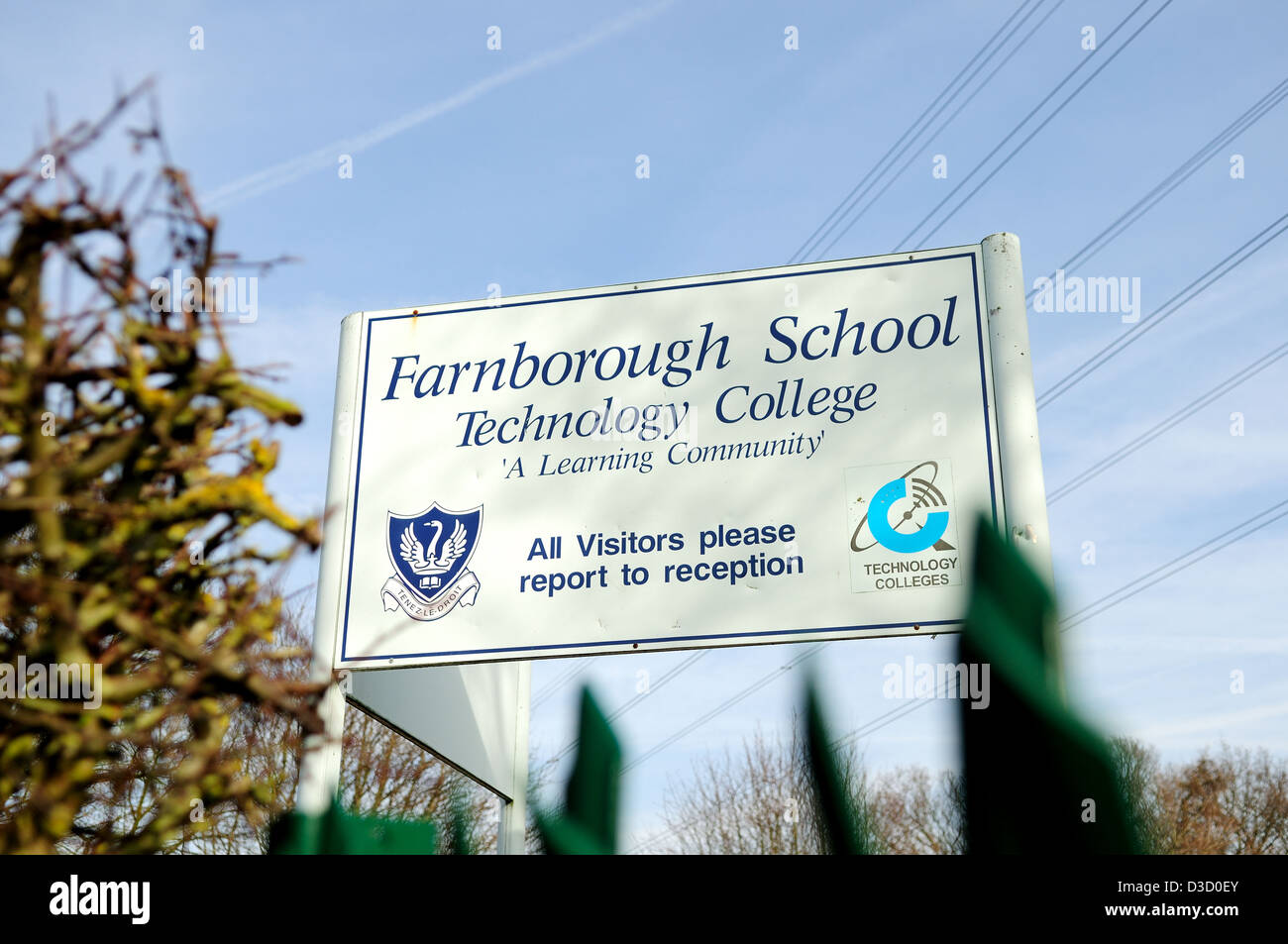 Farnborough School and Technology Collage,Clifton Nottingham Stock ...