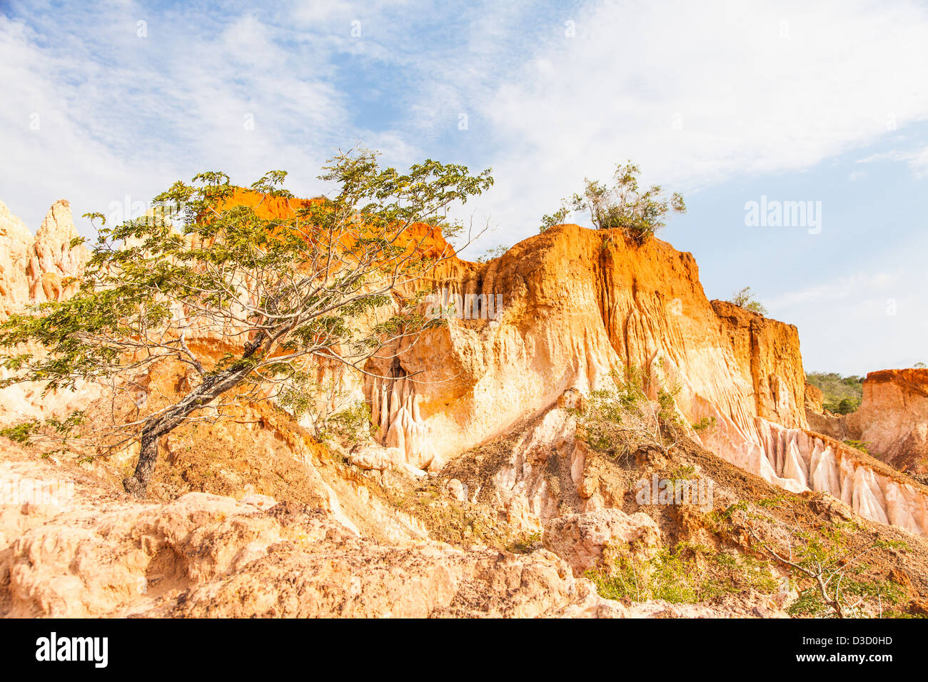 Wonderful orange colors at sunset in Marafa Canyon - also said The Hell ...