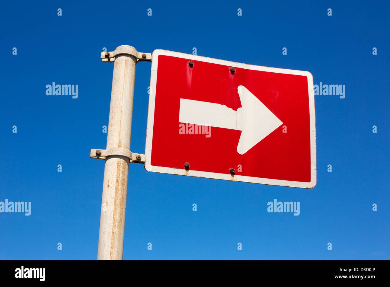 One Way Sign Stock Photo - Alamy