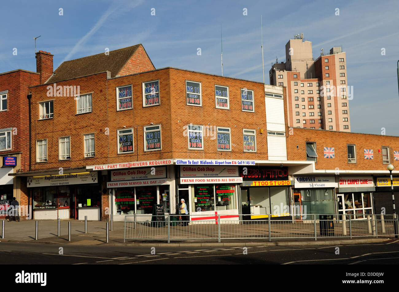Clifton,Nottingham.Was once The Largest Council Estate In Europe Stock ...