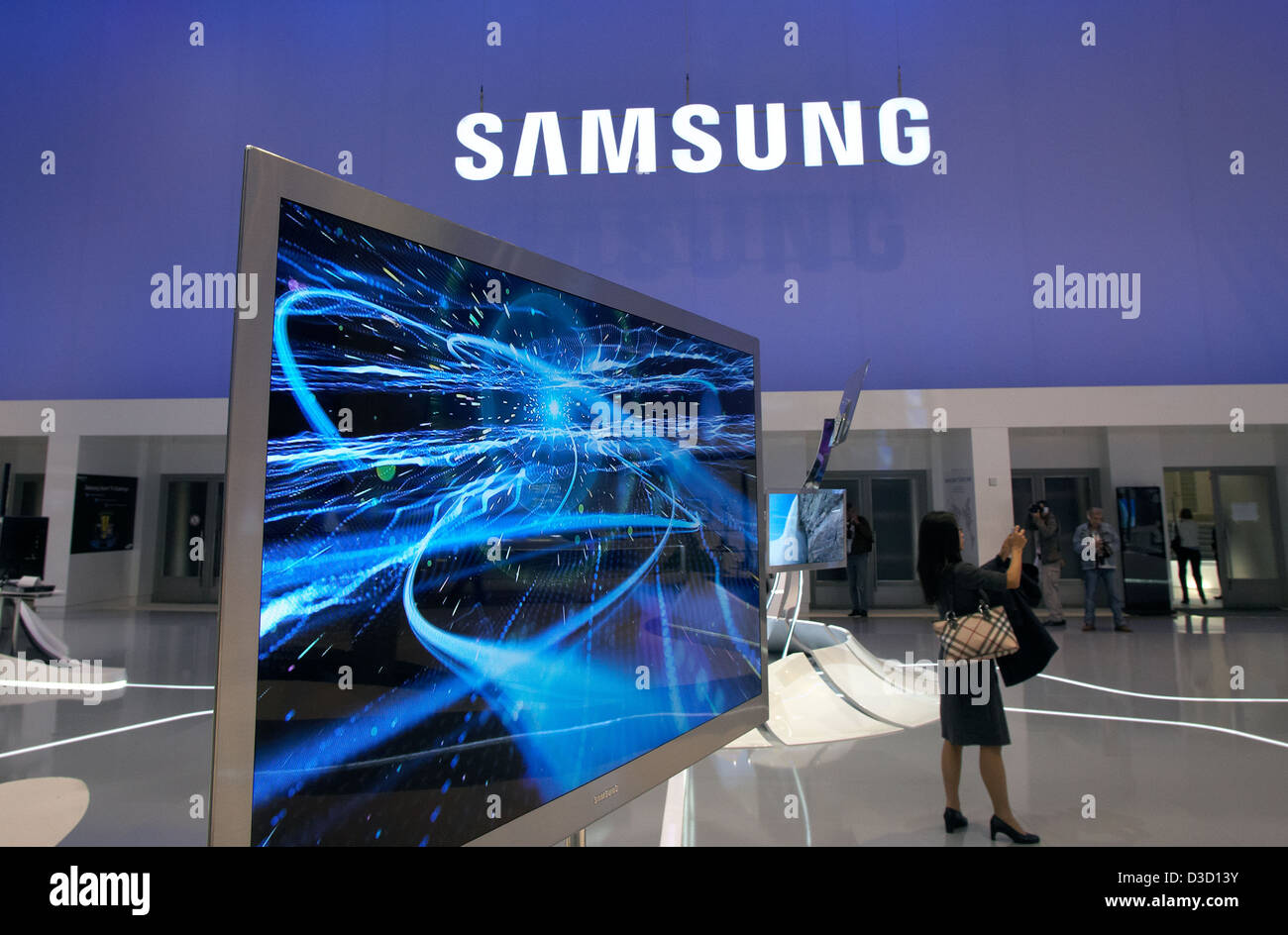 Berlin, Germany, flat panel displays with LED technology from Samsung ...