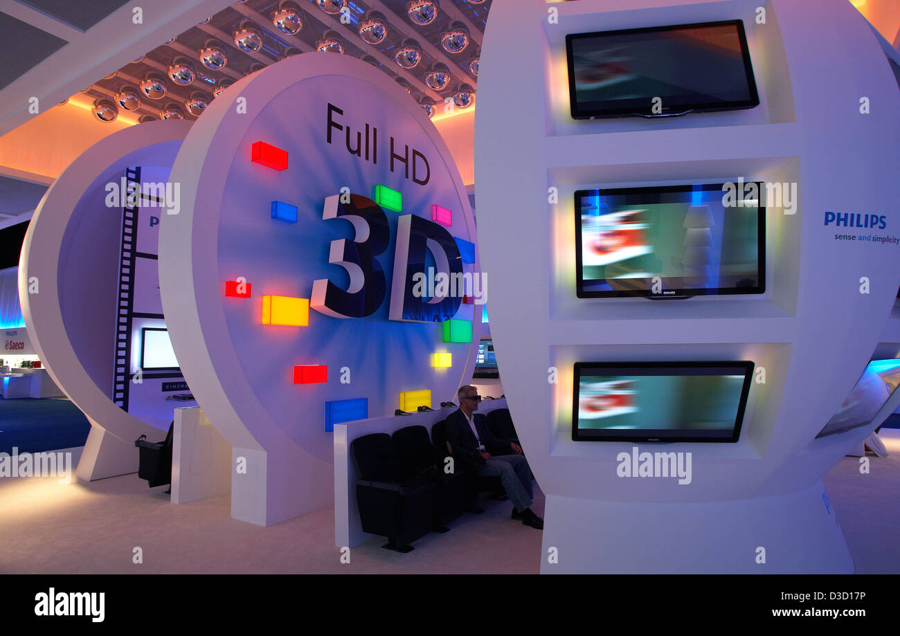 Berlin, Germany, presents the Philips 3D TV at IFA 2010 Stock Photo - Alamy