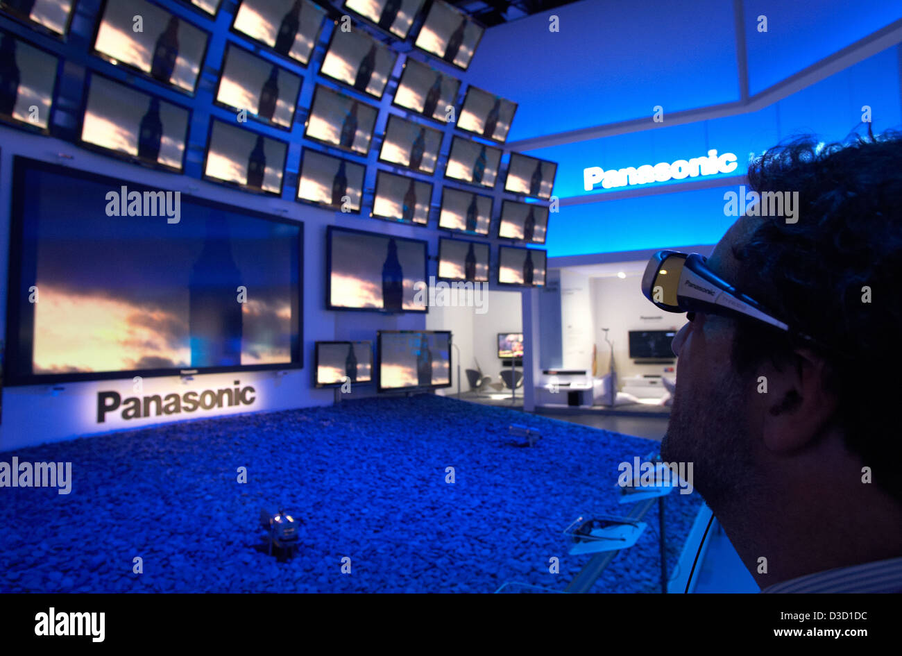 Berlin, Germany, presents the Panasonic 3D TV at IFA 2010 Stock Photo ...