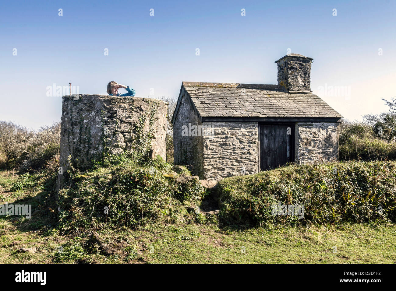 Dodman point watch house hi-res stock photography and images - Alamy