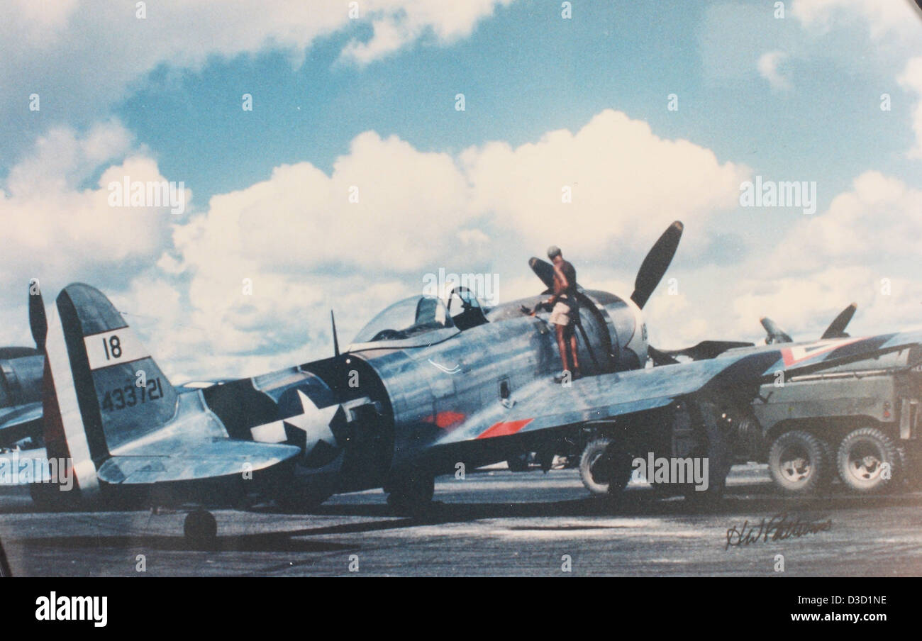 A photo from the Charles M. Daniels Collection of a Republic P-47D ...