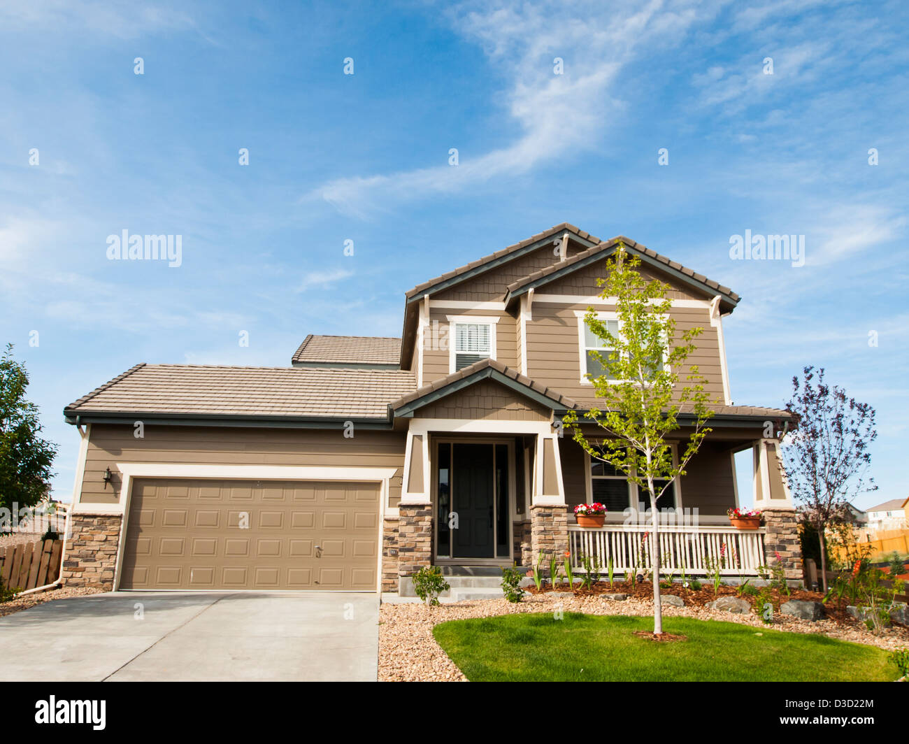 House in suburban development of Denver, Colorado Stock Photo - Alamy