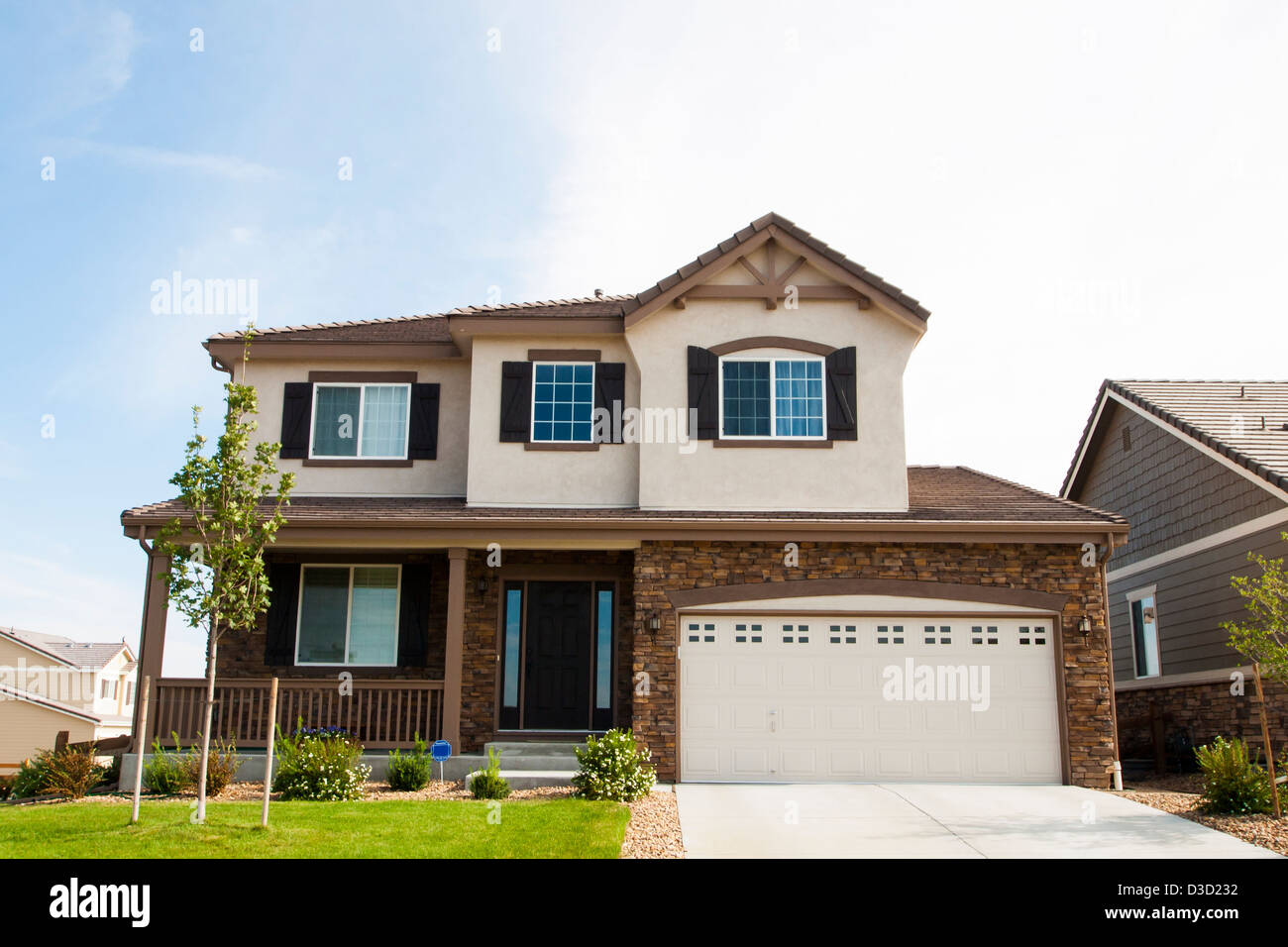 House in suburban development of Denver, Colorado Stock Photo - Alamy