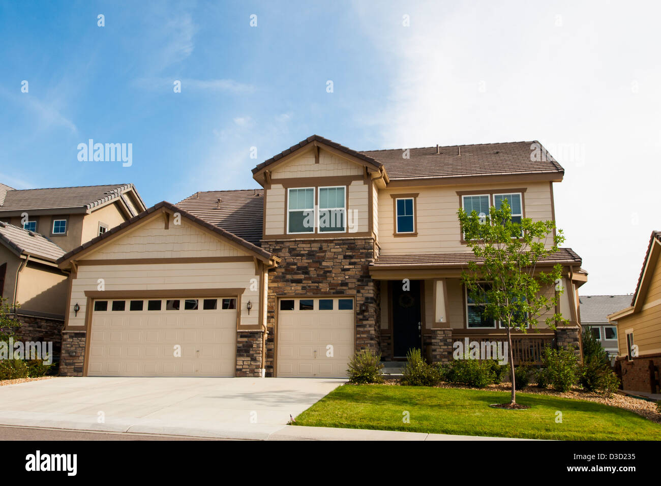 House in suburban development of Denver, Colorado Stock Photo - Alamy