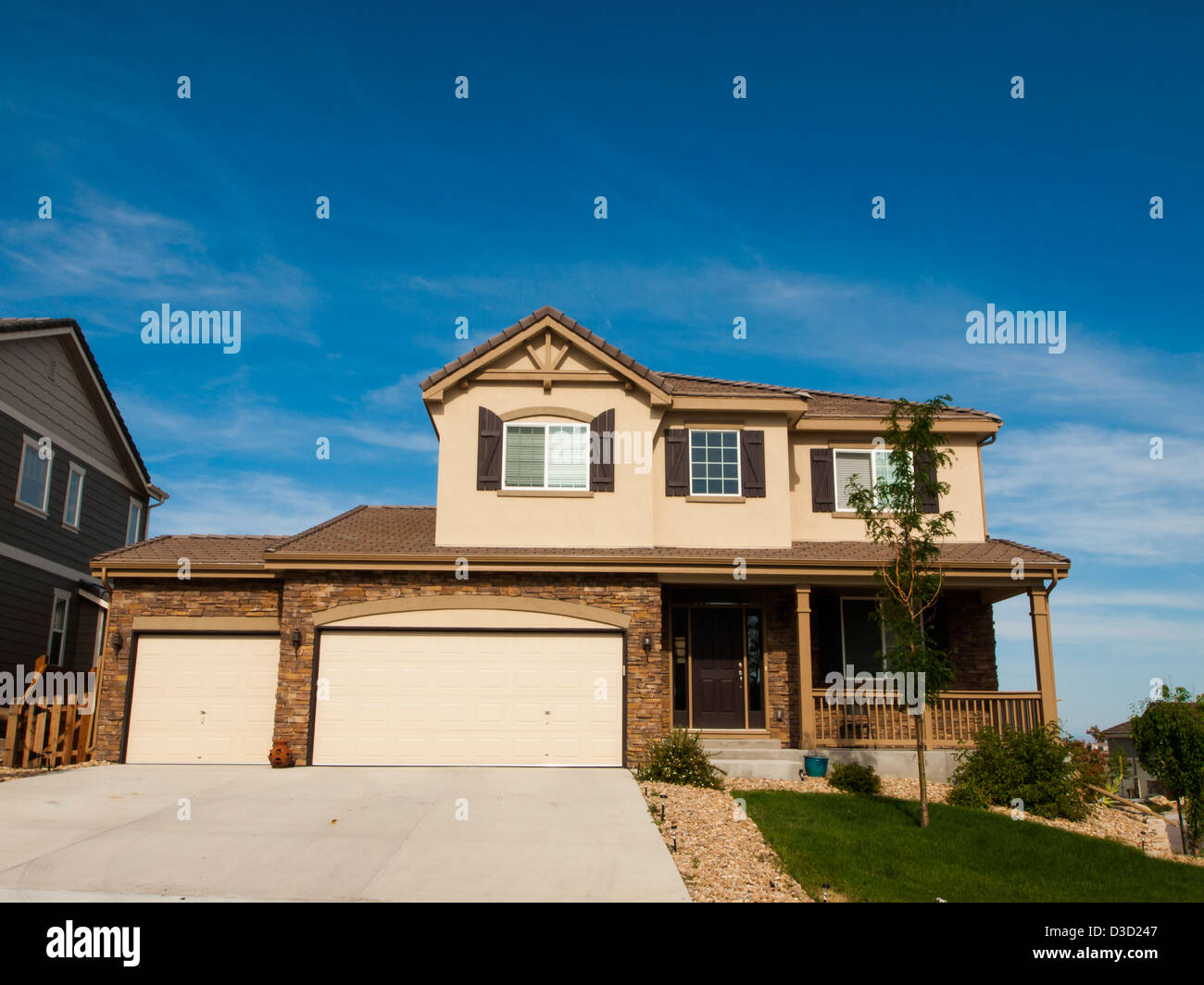 House in suburban development of Denver, Colorado Stock Photo - Alamy