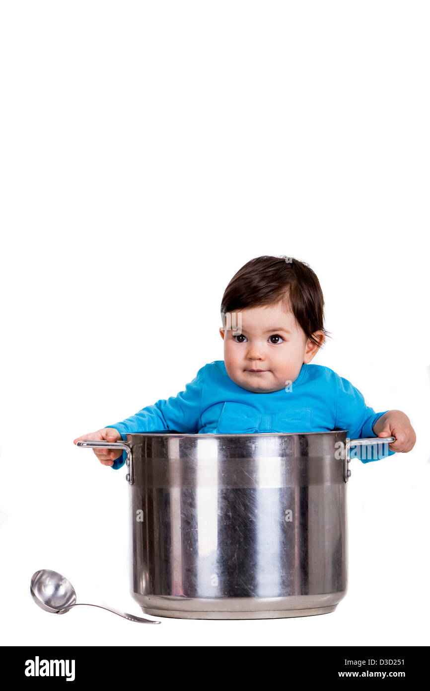 Baby in the pot Stock Photo - Alamy