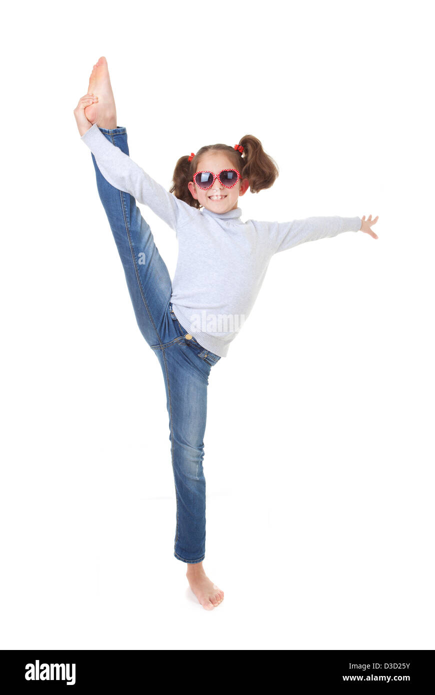 fit healthy child dancing or exercising Stock Photo - Alamy